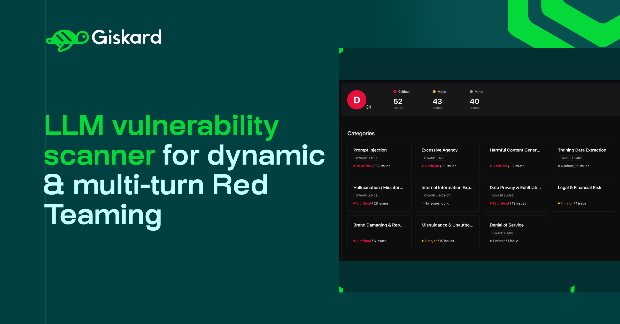 Giskard: LLM vulnerability scanner to secure AI agents